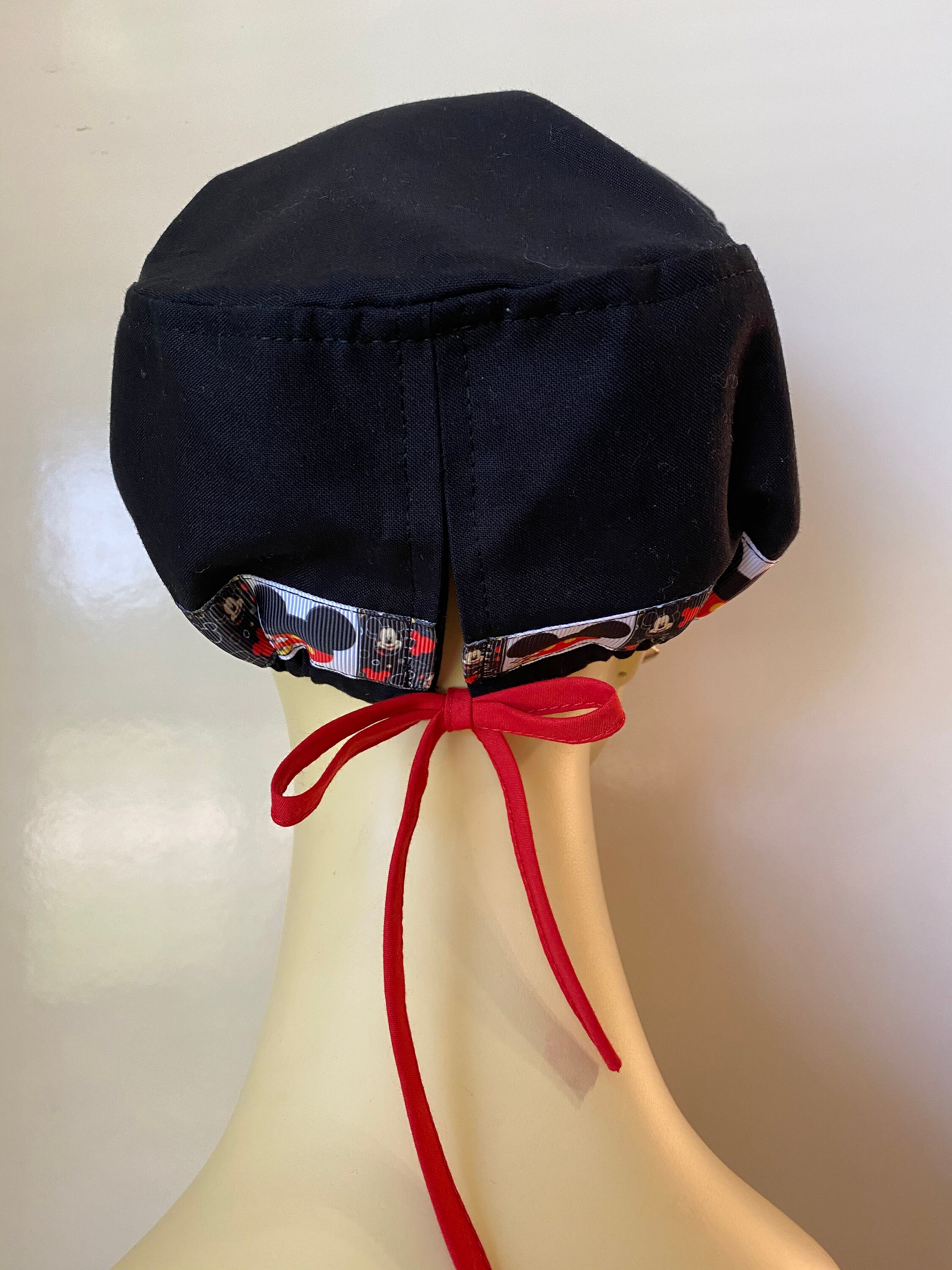 Mickey Mouse Smile Scrub Cap With Buttons, Scrub Hat, Surgical Cap. - Etsy