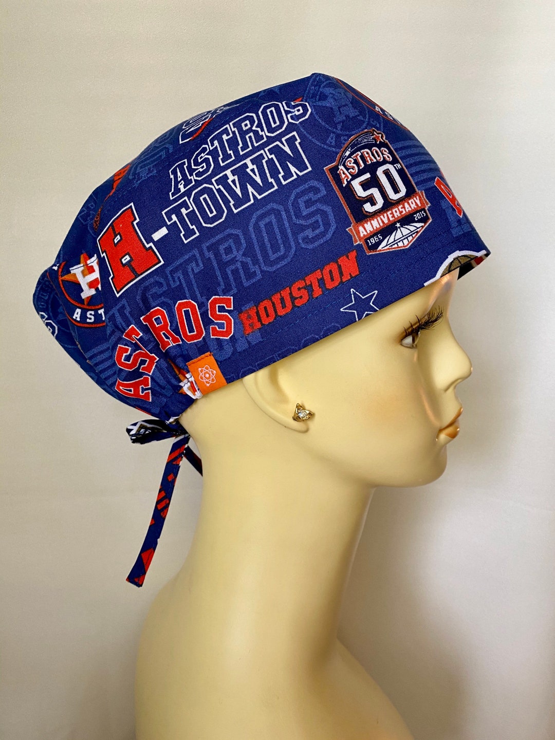 Houston Astros Baseball Scrub Cap ~ Surgical Cap ~ Scrub Hat - Etsy