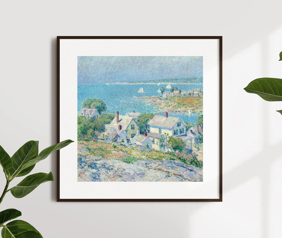 New England Headlands, Frederick Childe Hassam, Famous Painting ...
