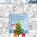 A Snowy Christmas Printable Coloring Book, Coloring Pages for Kids ...