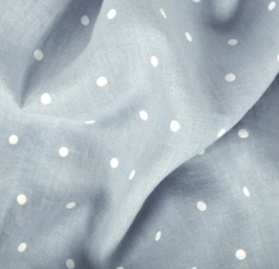Premium 100% Linen Fabric/polka Dot Linen Fabric/spotted Linen | Etsy