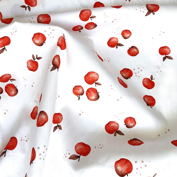 Apple Fabric - Etsy UK