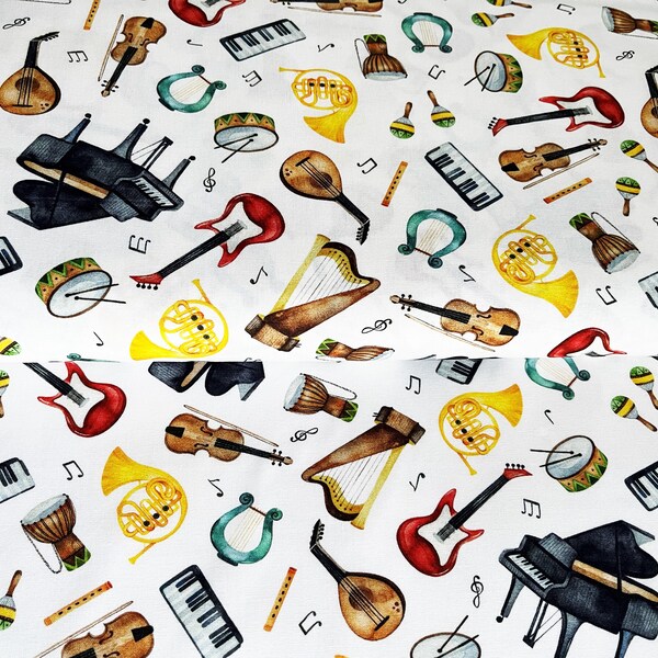 Music Fabric - Etsy