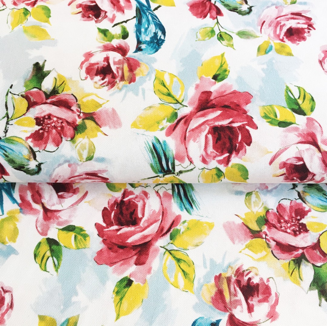 Premium 100% Cotton Fabric/high Quality Cotton Fabric/watercolor ...