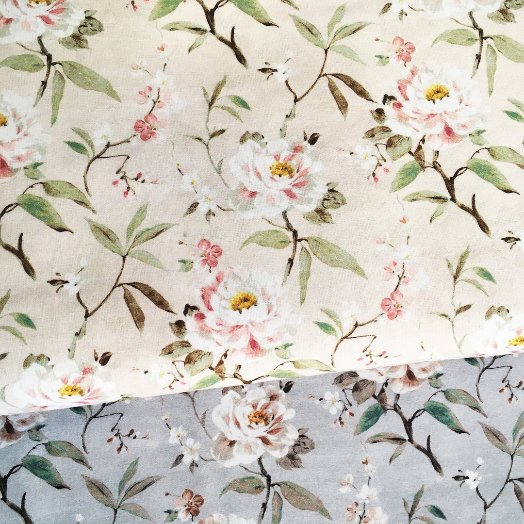 Premium 100% Cotton Poplin/high Quality Cotton Fabric/watercolor ...