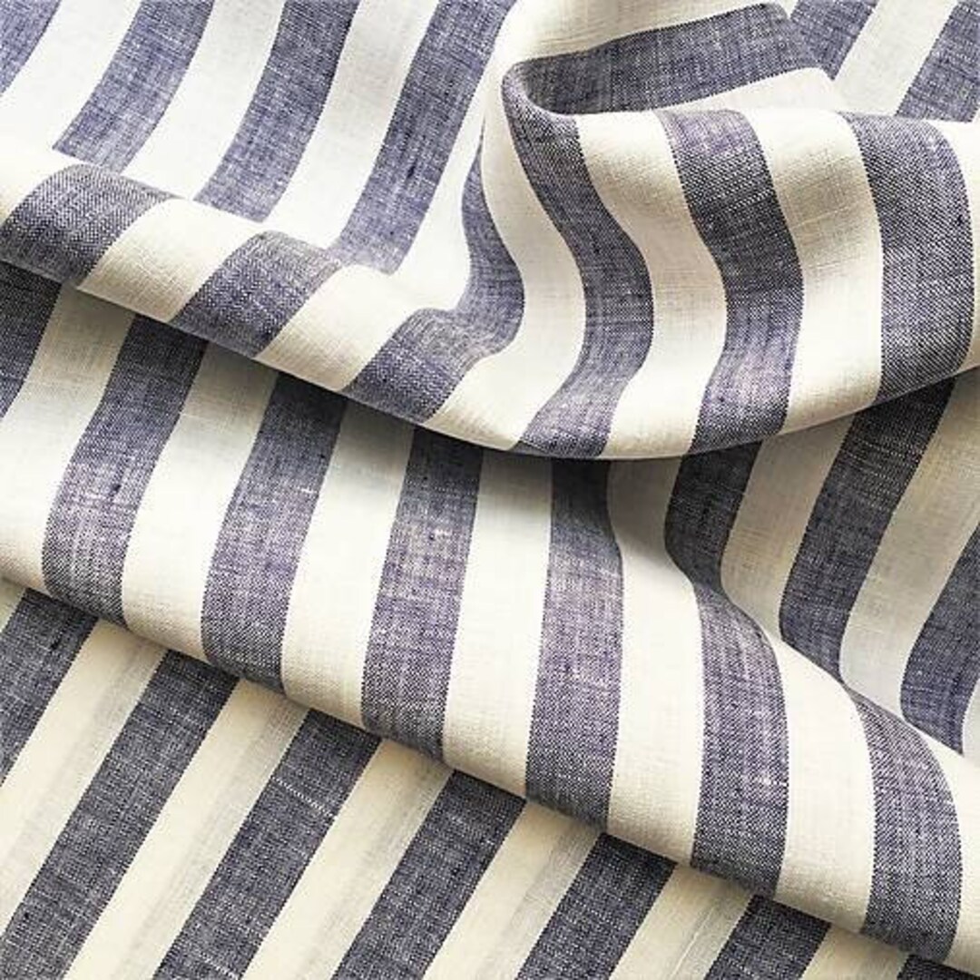 Premium 100% Linen Fabric/striped Linen Fabric/natural Linen Fabric ...
