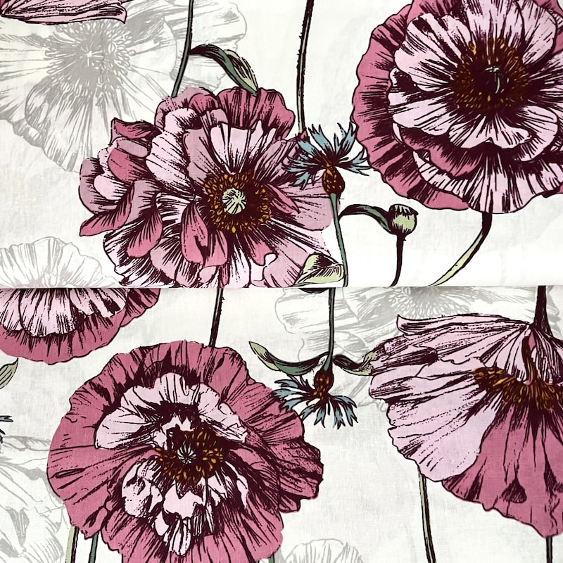 Poppy Fabric - Etsy Canada