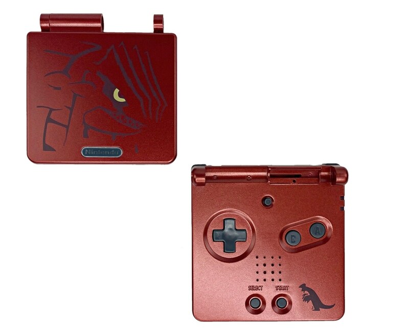 Game Boy Advance SP Pokemon Pikachu Groudon Kyogre Rayquaza Housings ...