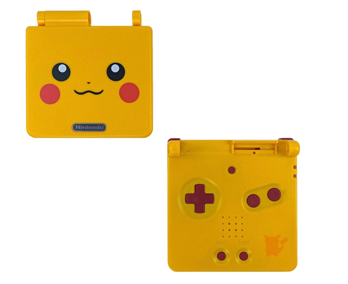 Game Boy Advance SP Pokemon Pikachu Groudon Kyogre Rayquaza Housings ...