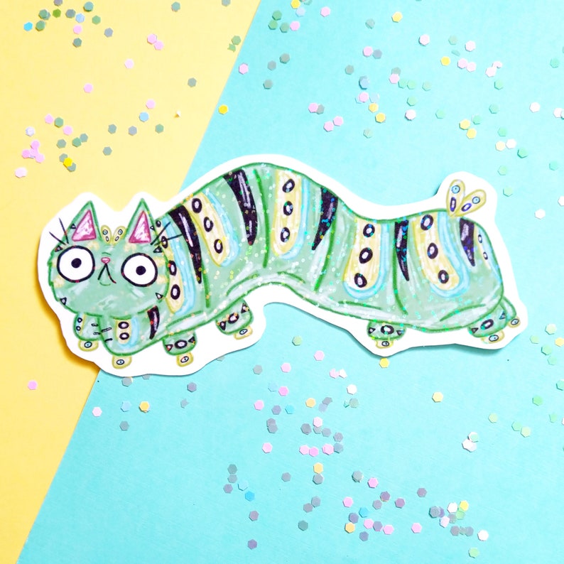 Cat Bookmark Caterpillar Bookworm Bookmark Animals - Etsy