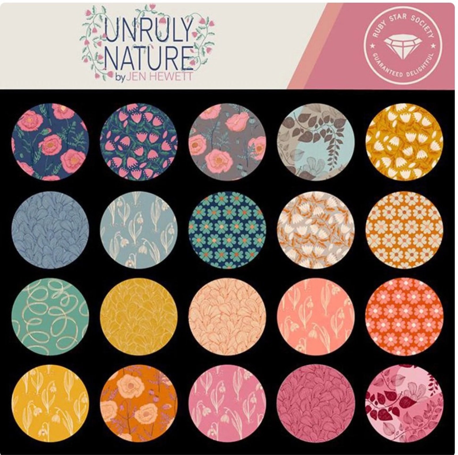 Unruly Nature Jelly Roll by Jen Hewett Ruby Star Society for MODA - Etsy