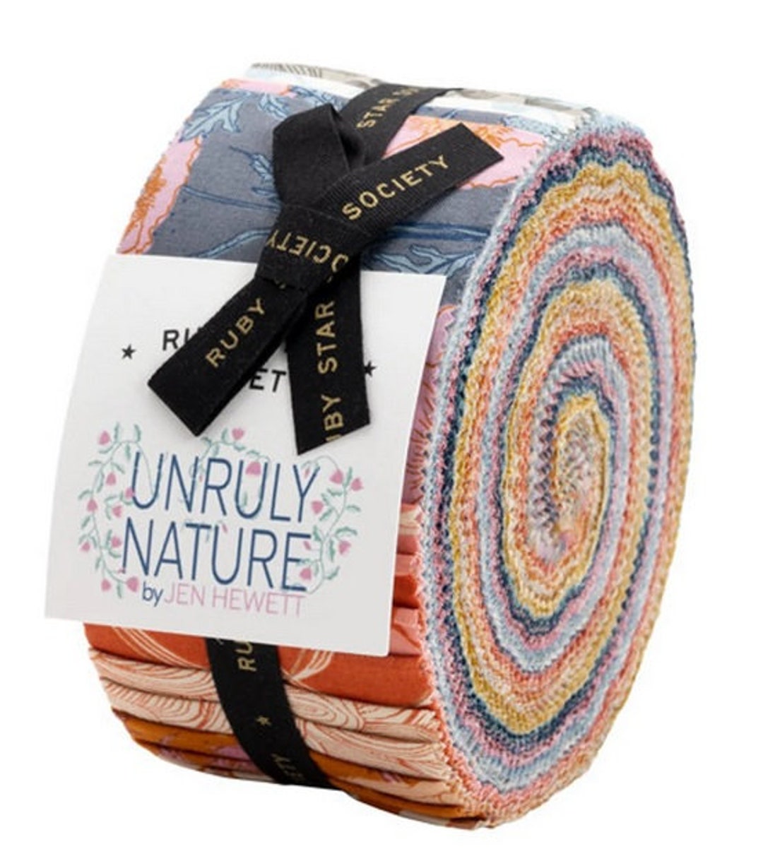 Unruly Nature Jelly Roll by Jen Hewett - Ruby Star Society for MODA - Etsy