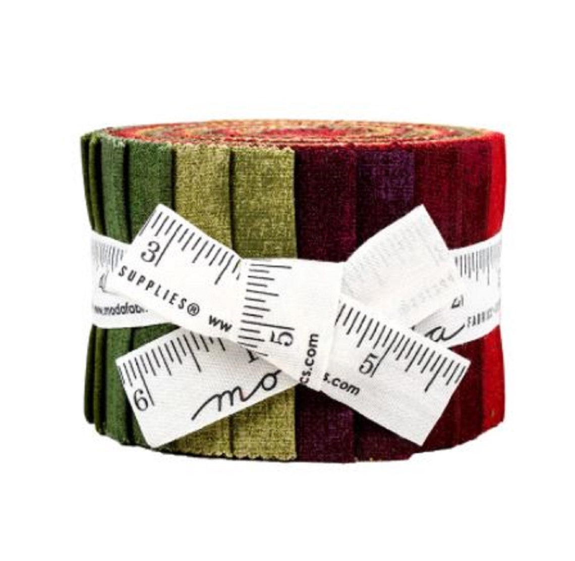 Yuletide Grunge Junior Jelly Roll by Basicgrey for MODA - Etsy UK