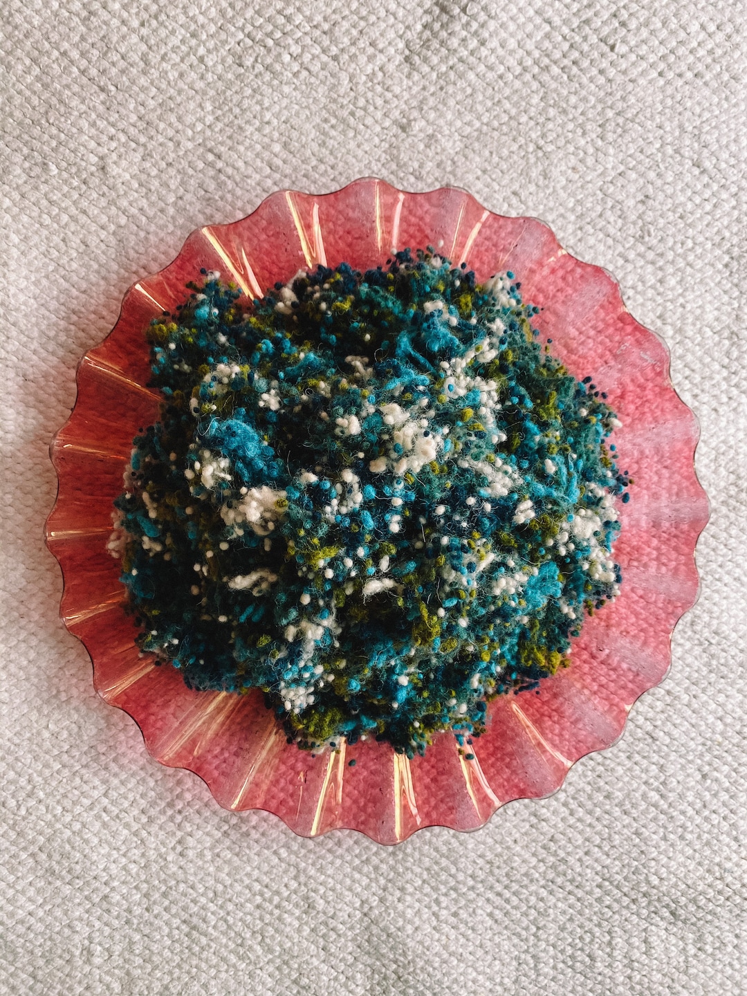 Wool Nepps Blue Green Mix 0.5oz - Etsy