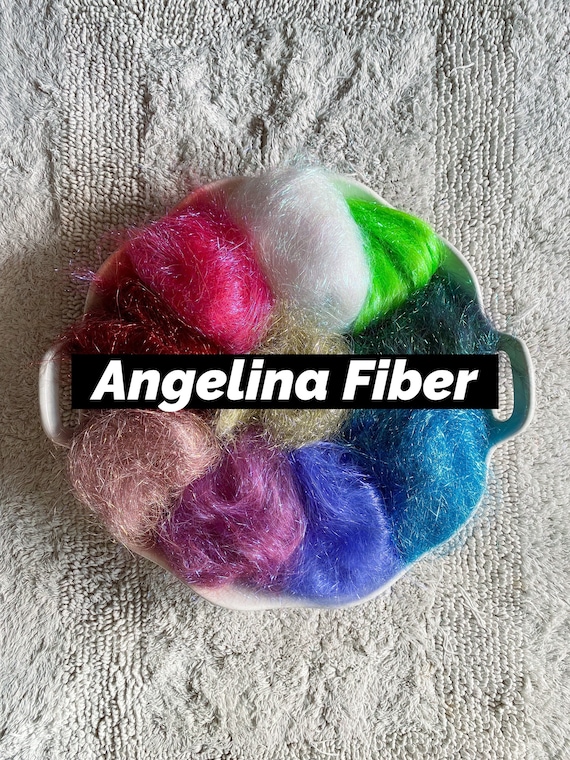 Sparkly Angelina Fiber | Etsy