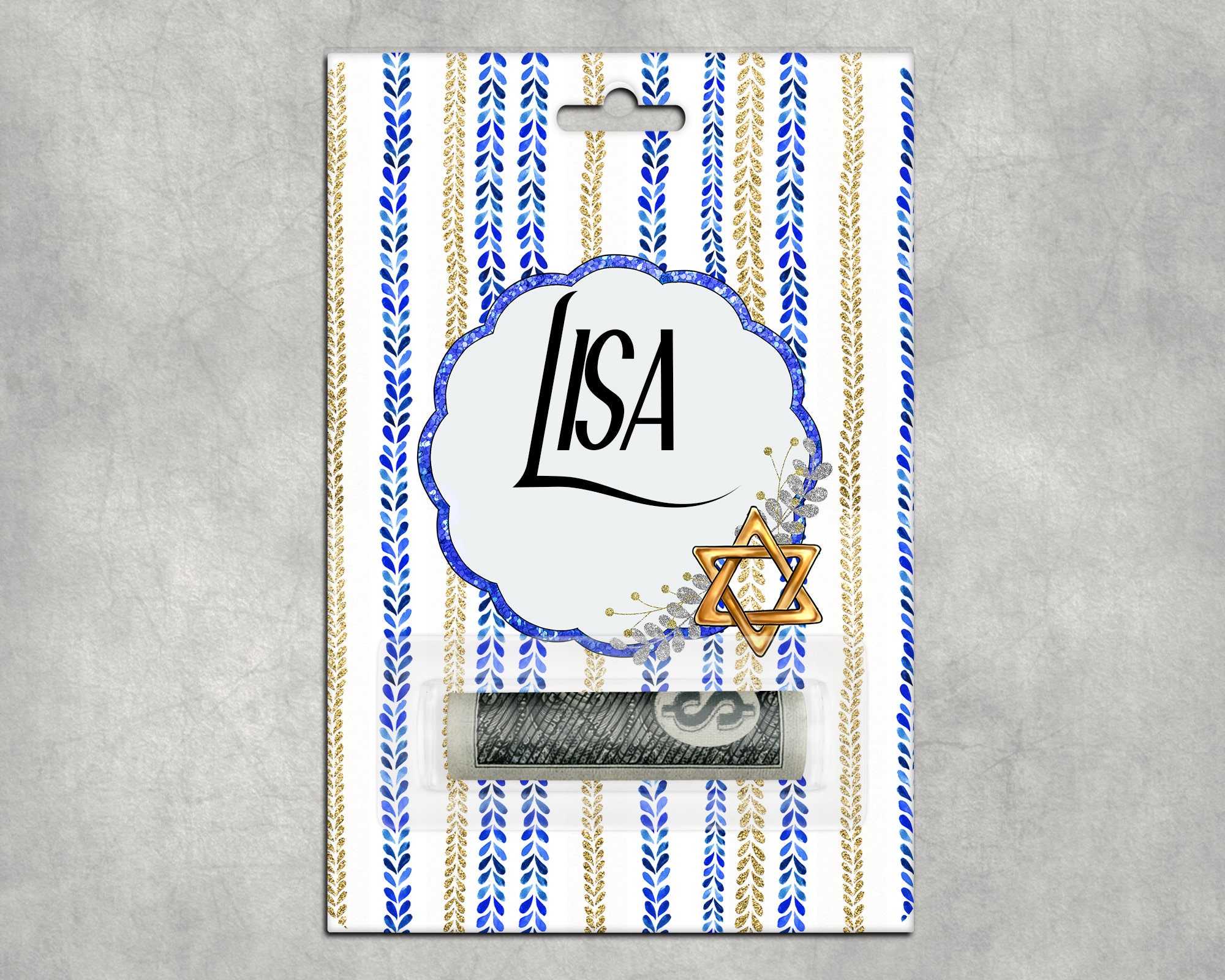 Star of David Money Card- Digital Design for Sublimation - Etsy