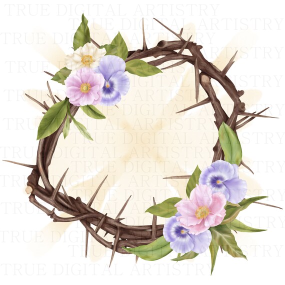 Crown of Thorns Design Digital Design for Sublimation | Etsy