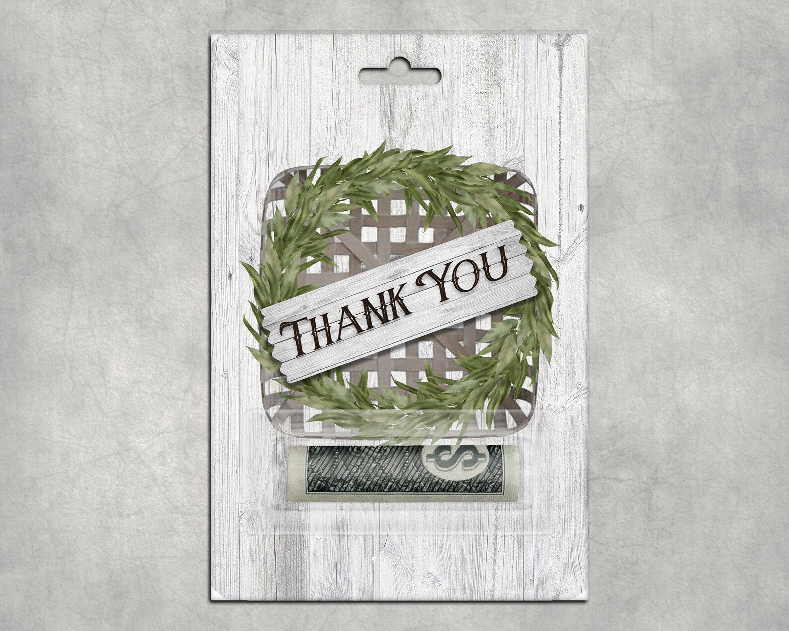 Simple Thank You Money Card- Digital Design for Sublimation - Etsy