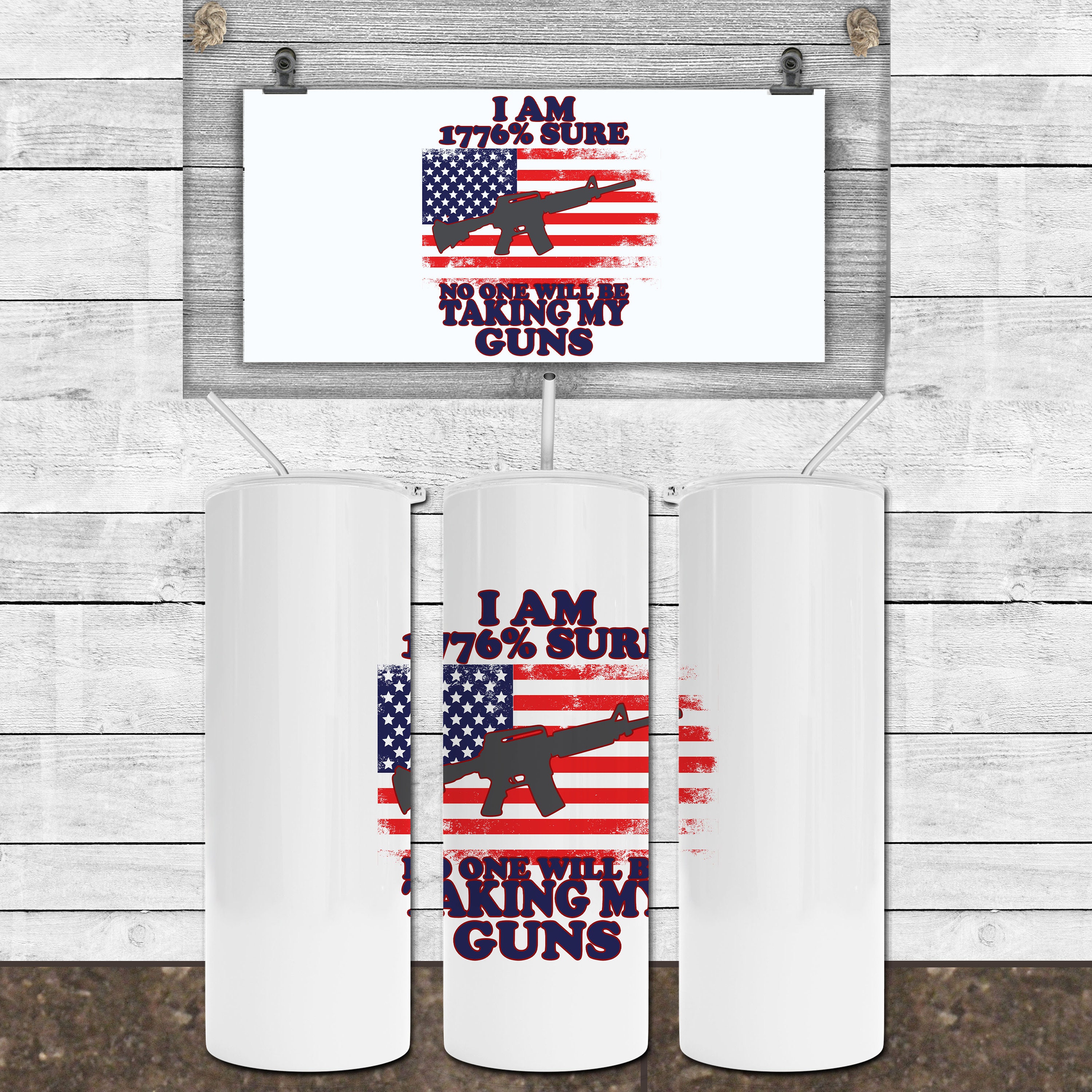 My Guns Tumbler Digital Design for Sublimation - Etsy