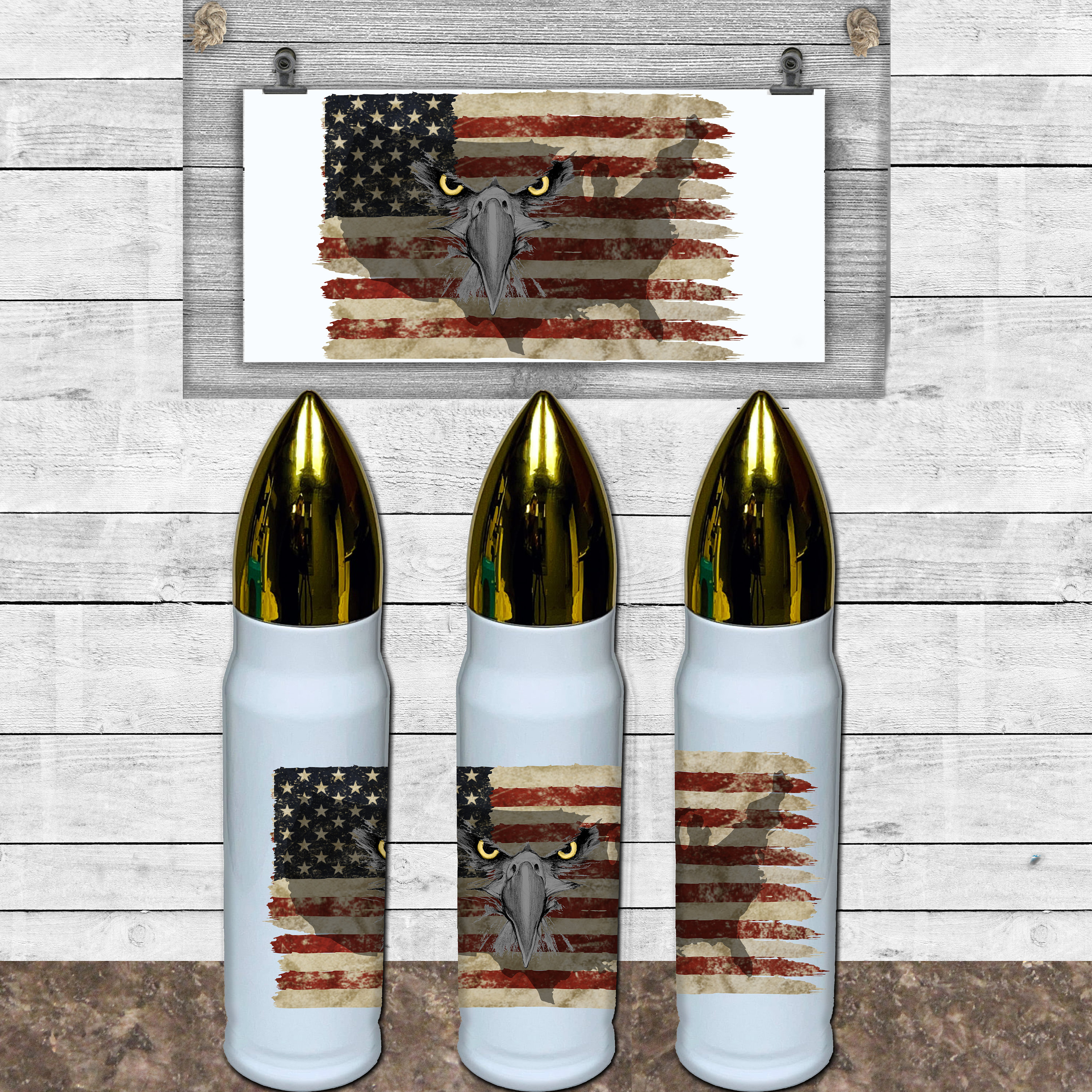 Drawing & Illustration Digital Design for Sublimation USA Bullet ...