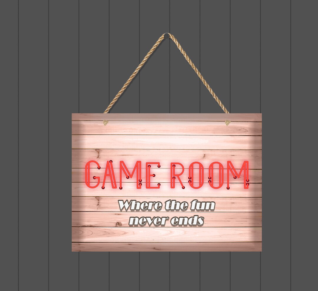 Game Room Sign Set - Digital Design for Sublimation - Etsy
