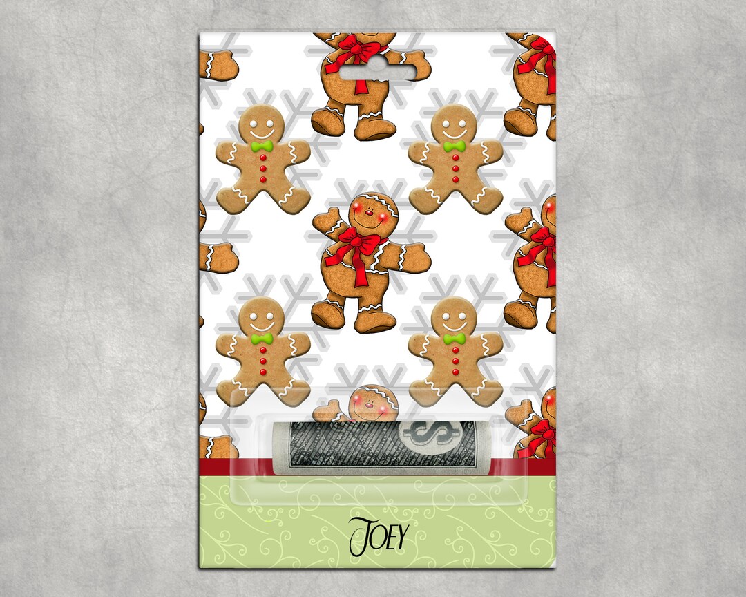 Gingerbread Money Card- Digital Design for Sublimation - Etsy