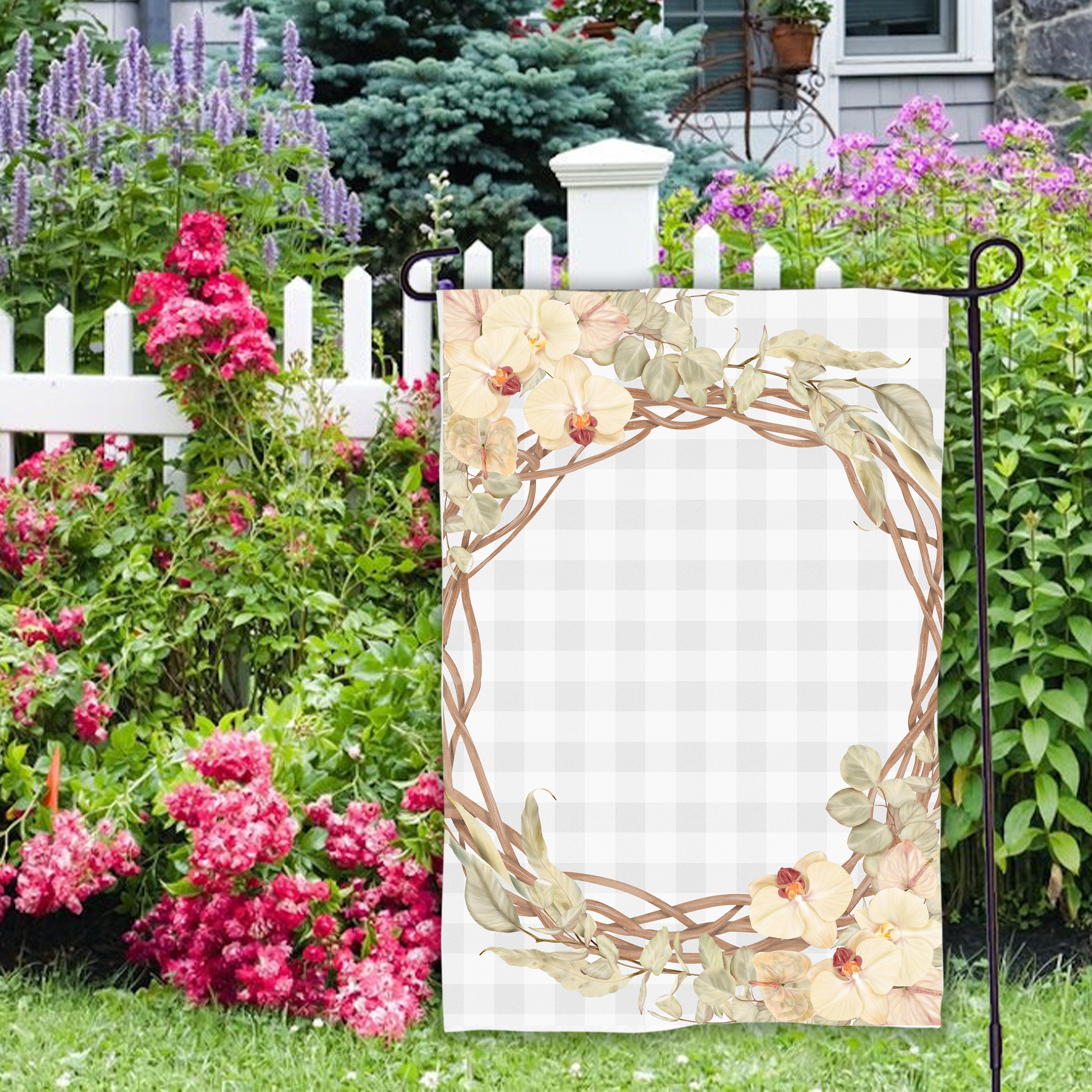 Boho Orchid Flag Digital Design for Sublimation - Etsy