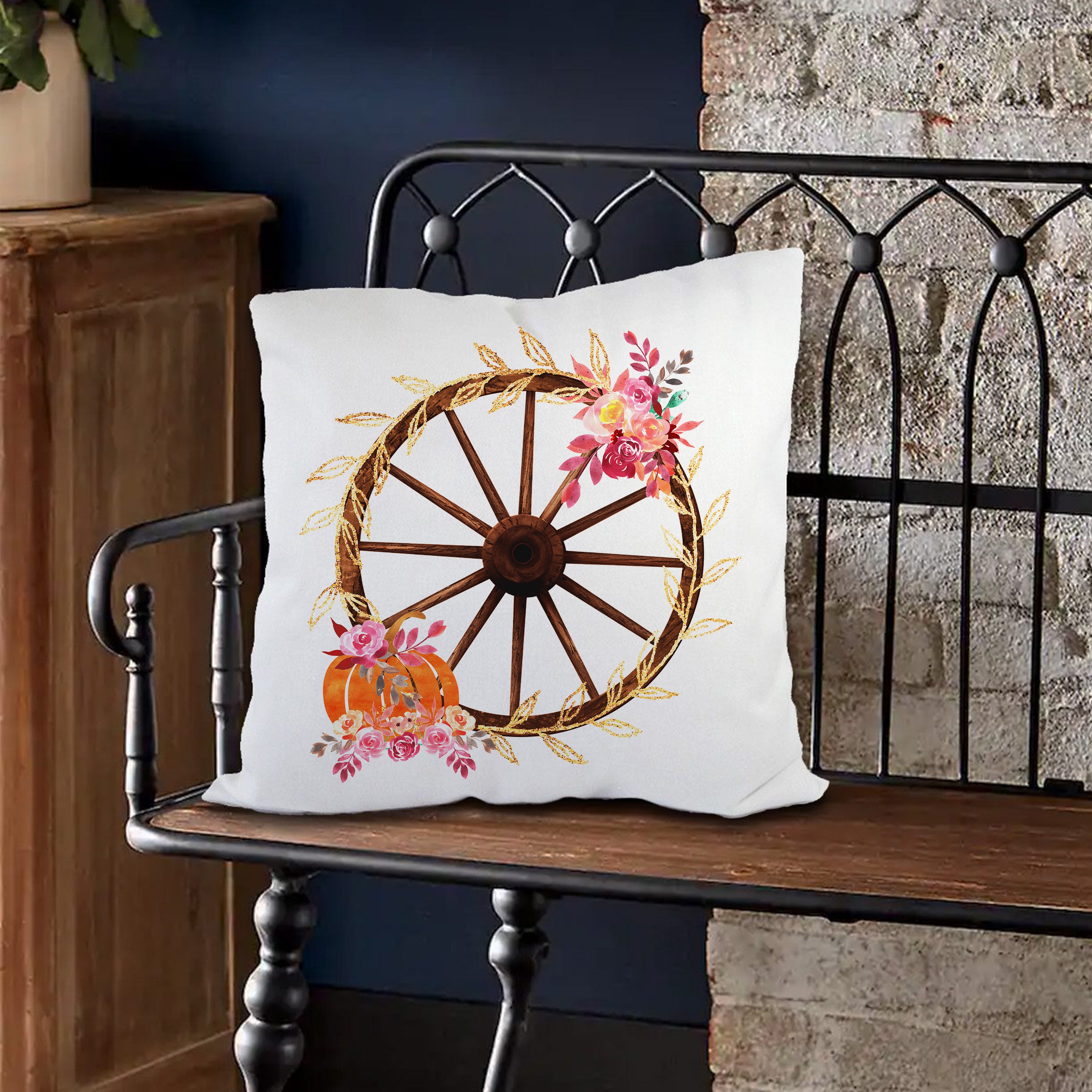 Fall Wagon Wheel Digital Design for Sublimation - Etsy
