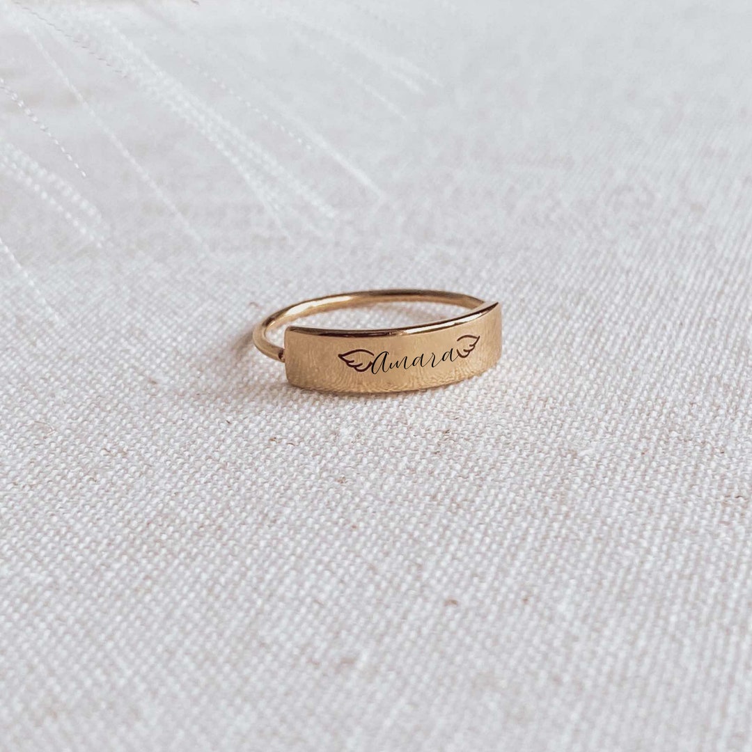 Angel Baby Wing Ring, Miscarry Ring, Miscarriage Jewelry Gift, Infant ...