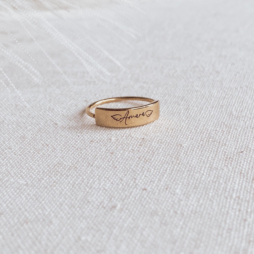 Angel Baby Wing Ring, Miscarry Ring, Miscarriage Jewelry Gift, Infant ...