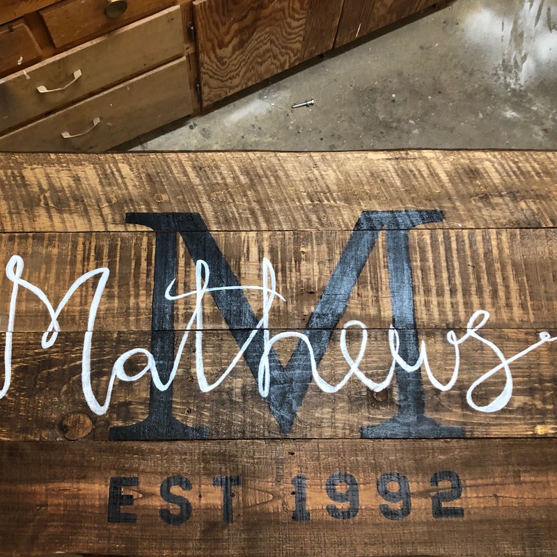 Recycled Pallet Sign - Etsy