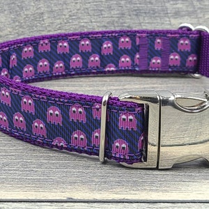 Purple Pac-man Ghost sue Inspired Dog Collar With Leash - Etsy