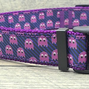 Purple Pac-man Ghost sue Inspired Dog Collar With Leash - Etsy