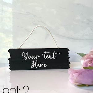 Mini Sign, Small Rustic Wood Sign, Personalized Wood Sign, Small ...