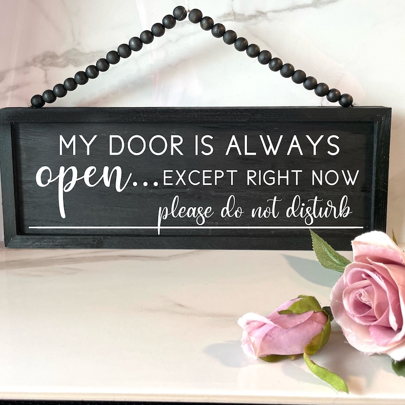 Please Knock and Wait Sign - Etsy