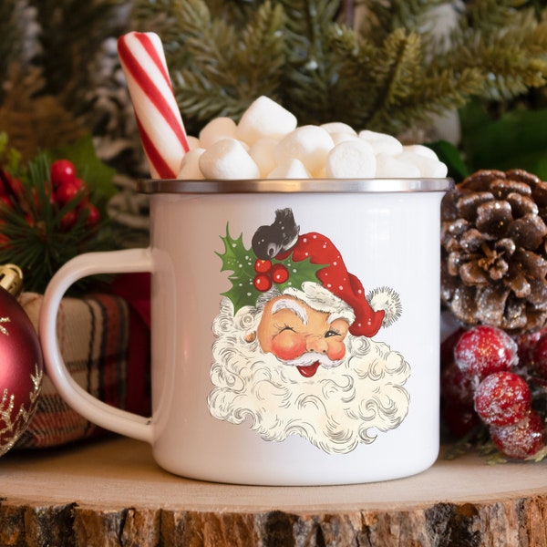 Vintage Santa Mugs - Etsy