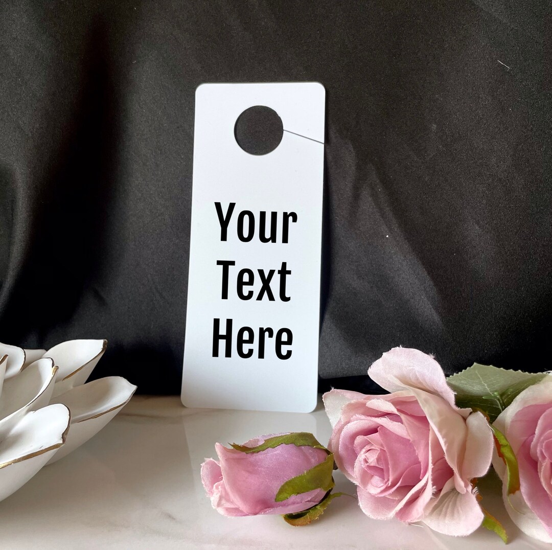 Personalized Door Hanger, Custom Doorknob Sign, Door Knob Hanger, Do ...