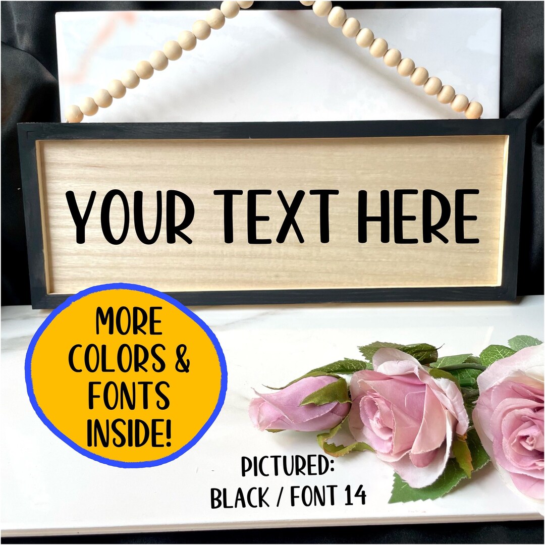 Custom Sign, Reversible Sign, Personalized Sign, Door Hanger Wall Decor ...