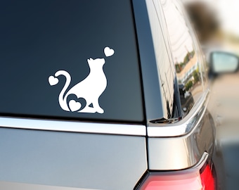 Funny Cat Window Decal, Windshield Decal, Cat Car Decal, Cat Bumper ...