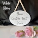 Small Custom Sign, Oval Wood Sign Reversible Sign, Personalized Sign ...