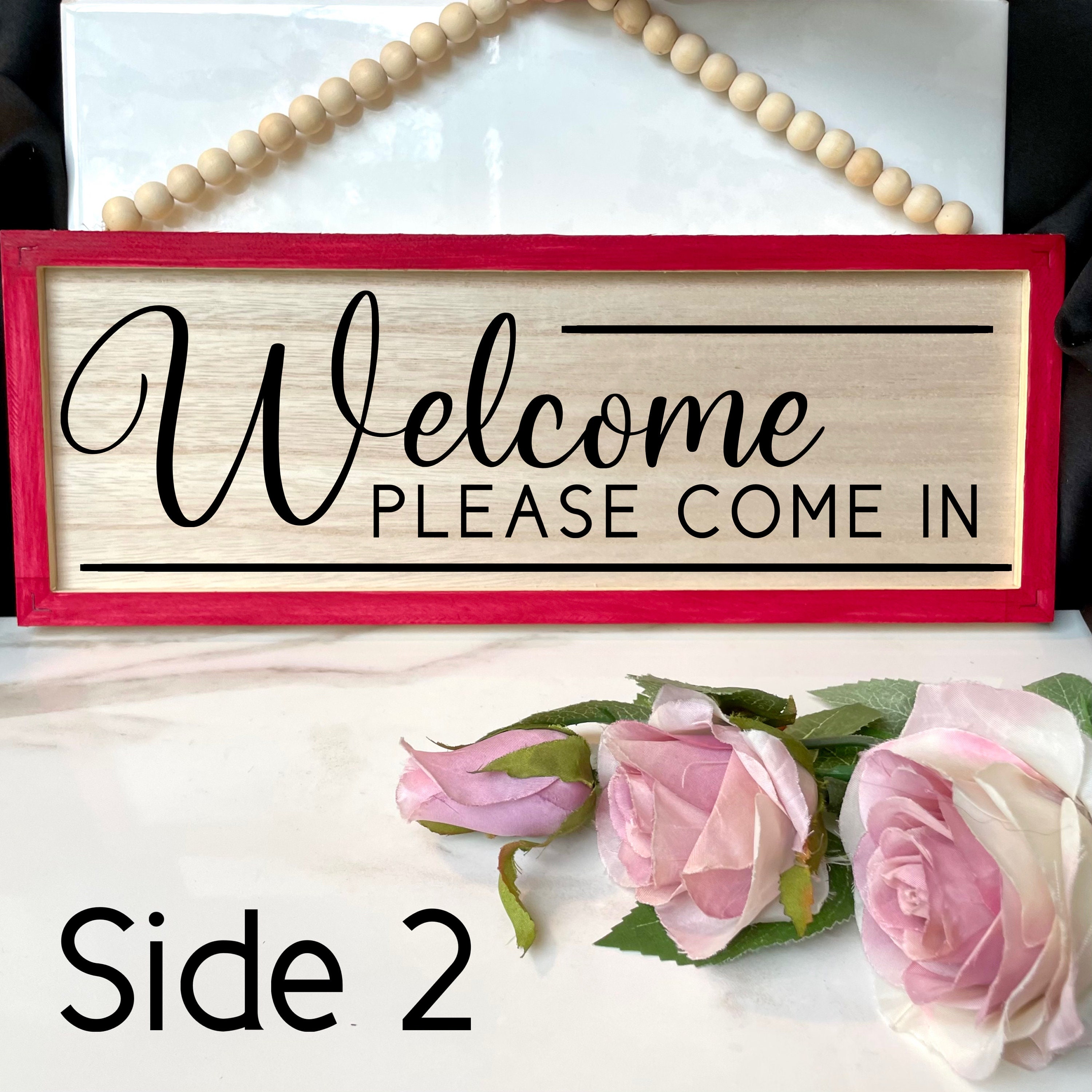In a Meeting Sign, Custom Door Sign, Reversible Sign, Personalized Sign ...