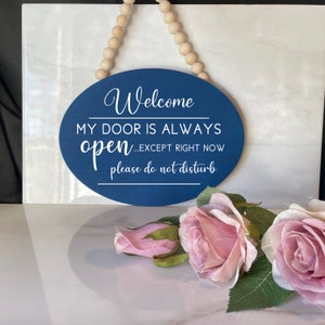 In a Meeting Sign, Custom Door Sign, Reversible Sign, Personalized Sign ...