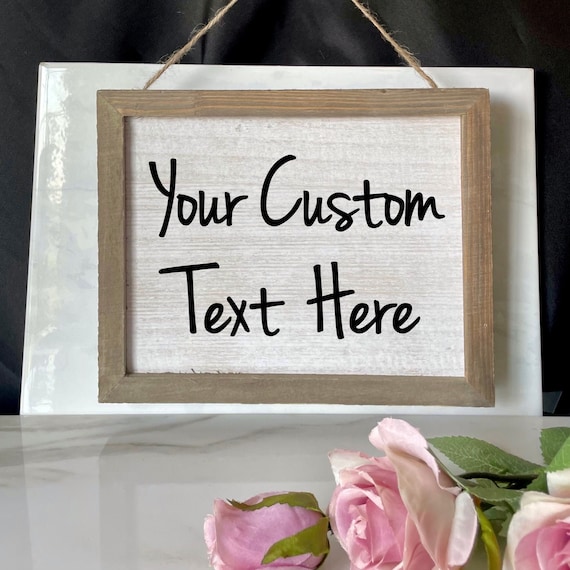 Custom Sign Reversible Sign Personalized Sign Door Hanger | Etsy