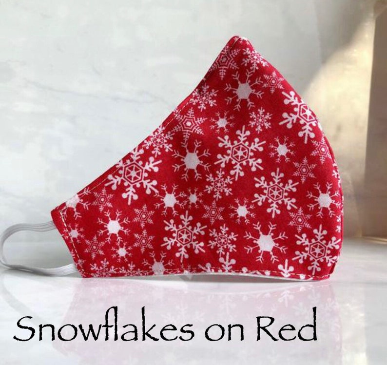 Christmas Mask Holiday Masks Multi Layer Face Mask with | Etsy