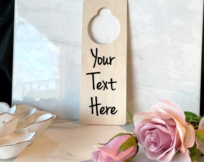 Custom Wooden Door Knob Hanger Door Knob Hook Hanger Welcome Come In - Etsy