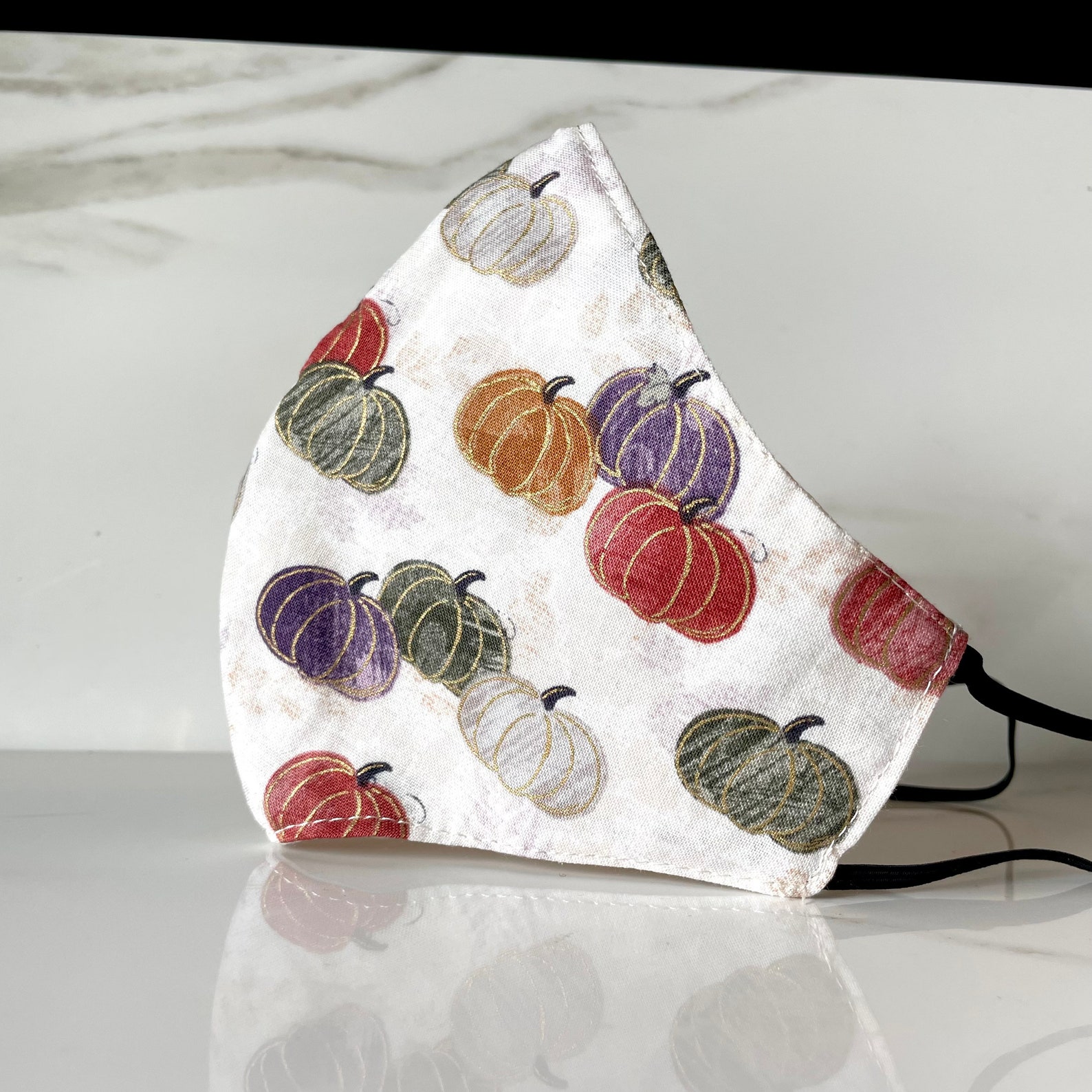 Colored Pumpkin Face Mask Masks for Fall Face Mask With - Etsy