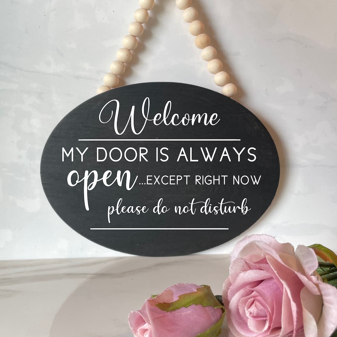 In a Meeting Sign, Custom Door Sign, Reversible Sign, Personalized Sign ...
