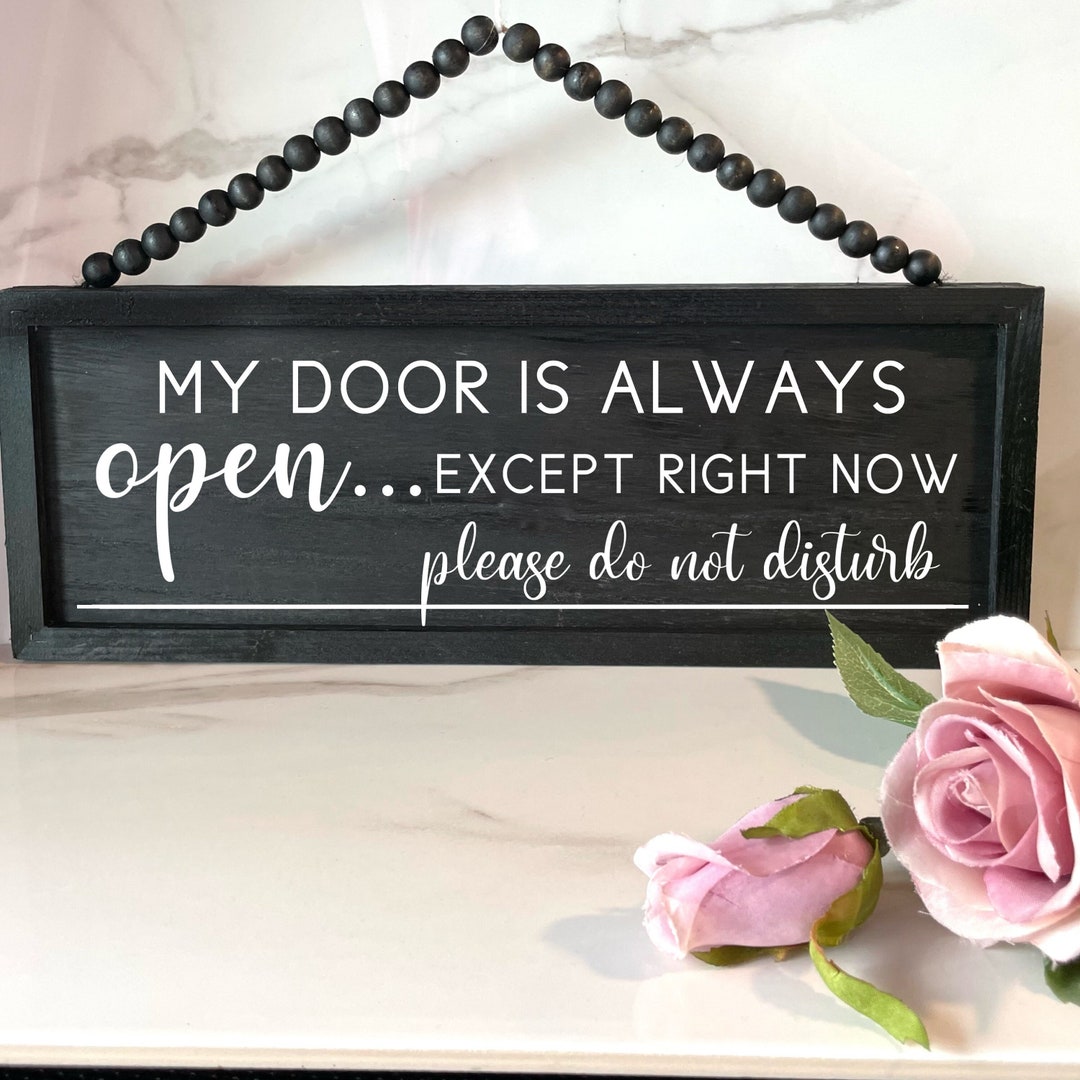 In a Meeting Sign, Custom Door Sign, Reversible Sign, Personalized Sign ...