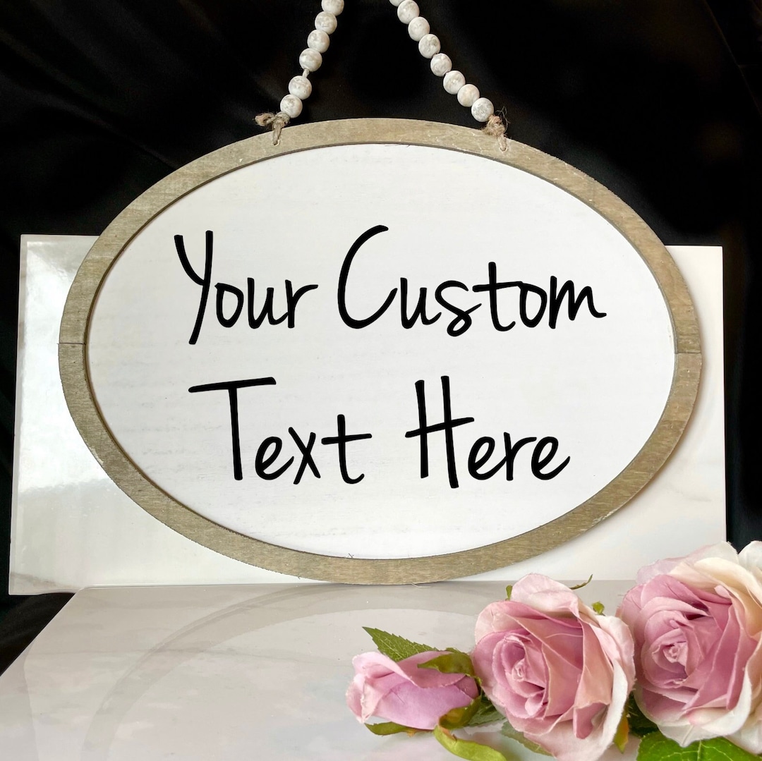 Custom Door Sign, Wood Sign, Personalized Sign, Door Hanger Wall Decor ...