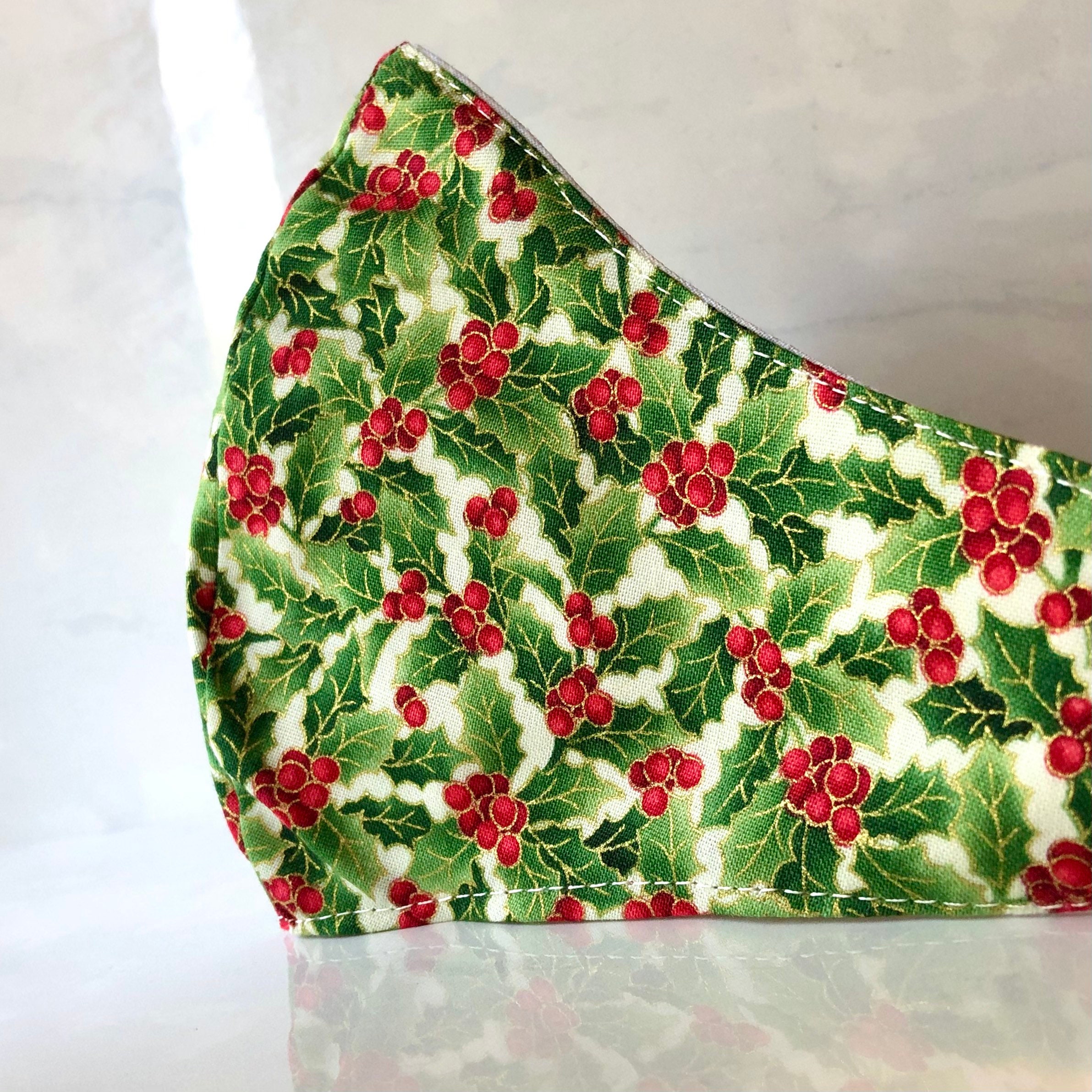 Christmas Mask Holiday Masks Multi Layer Face Mask With | Etsy